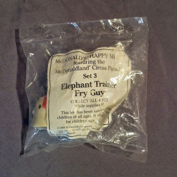 McDonald's | Toys | Vintage Mcdonalds Happy Meal Fry Guy Elephant ...